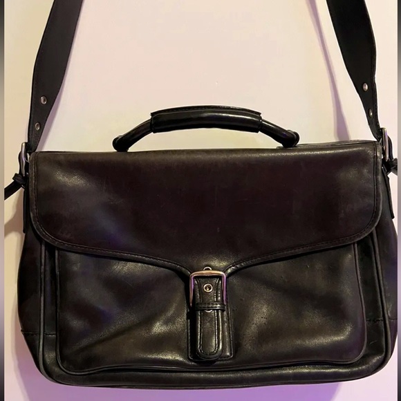 Coach | Bags | Coach Bag Vintage Crossbody Briefcase Unisex Leather N ...